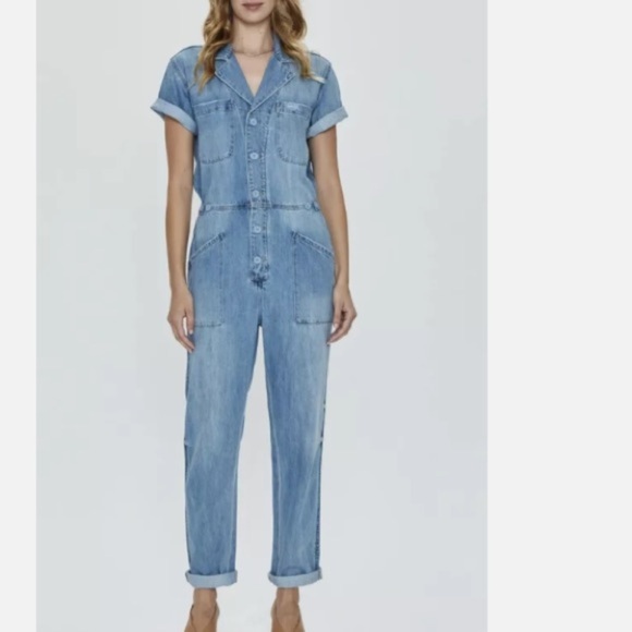 pistola | Pants & Jumpsuits | Pistola Grover Field Denim Jumpsuit ...